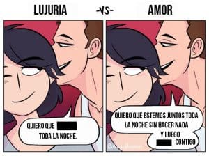 Las diferencias entre la lujuria y el amor de manera graficada - mott.pe